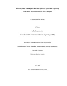 Balancing Safety and Adoption: A System Dynamics Approach to Regulatory ...
